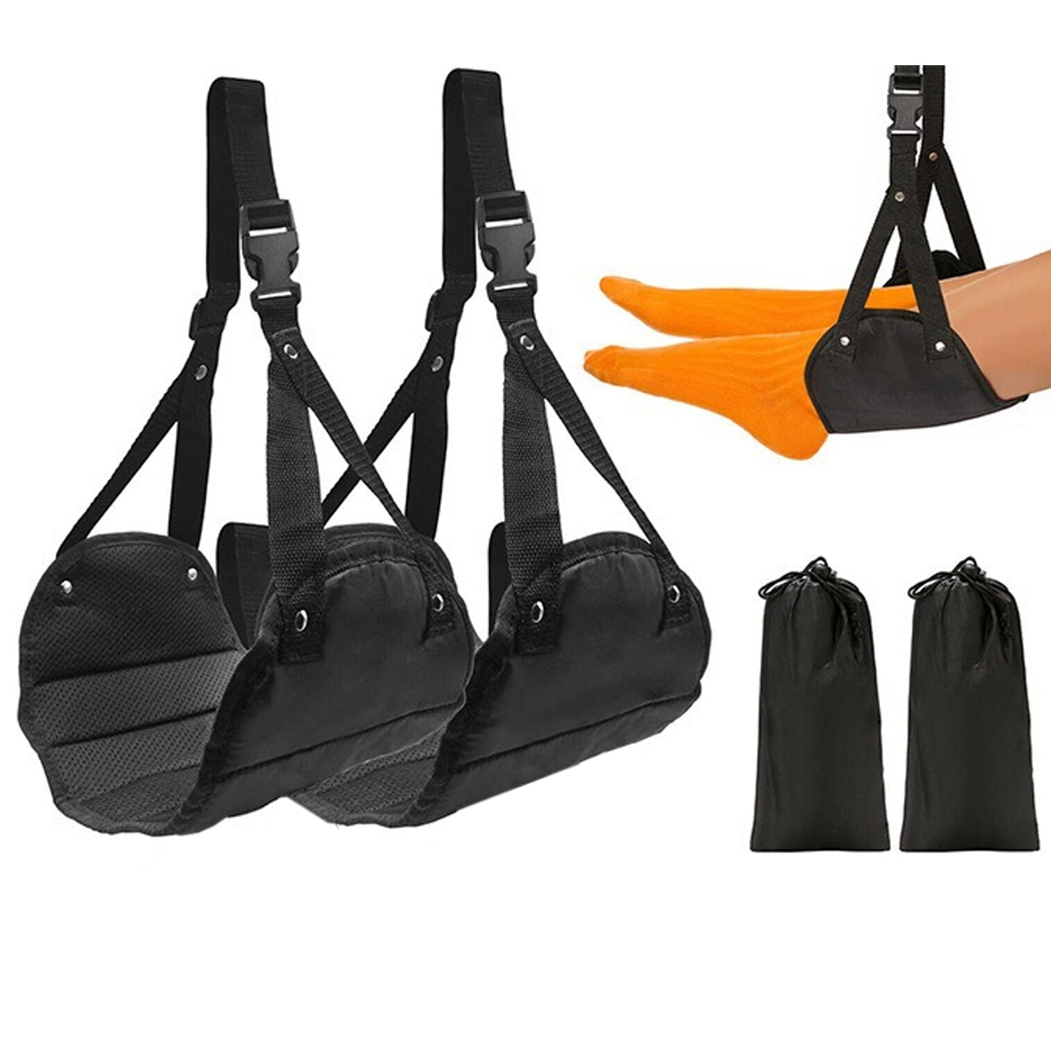 GoXteam 2Pack Airplane Travel Footrest Hammock, Perfect Airplane Foot ...