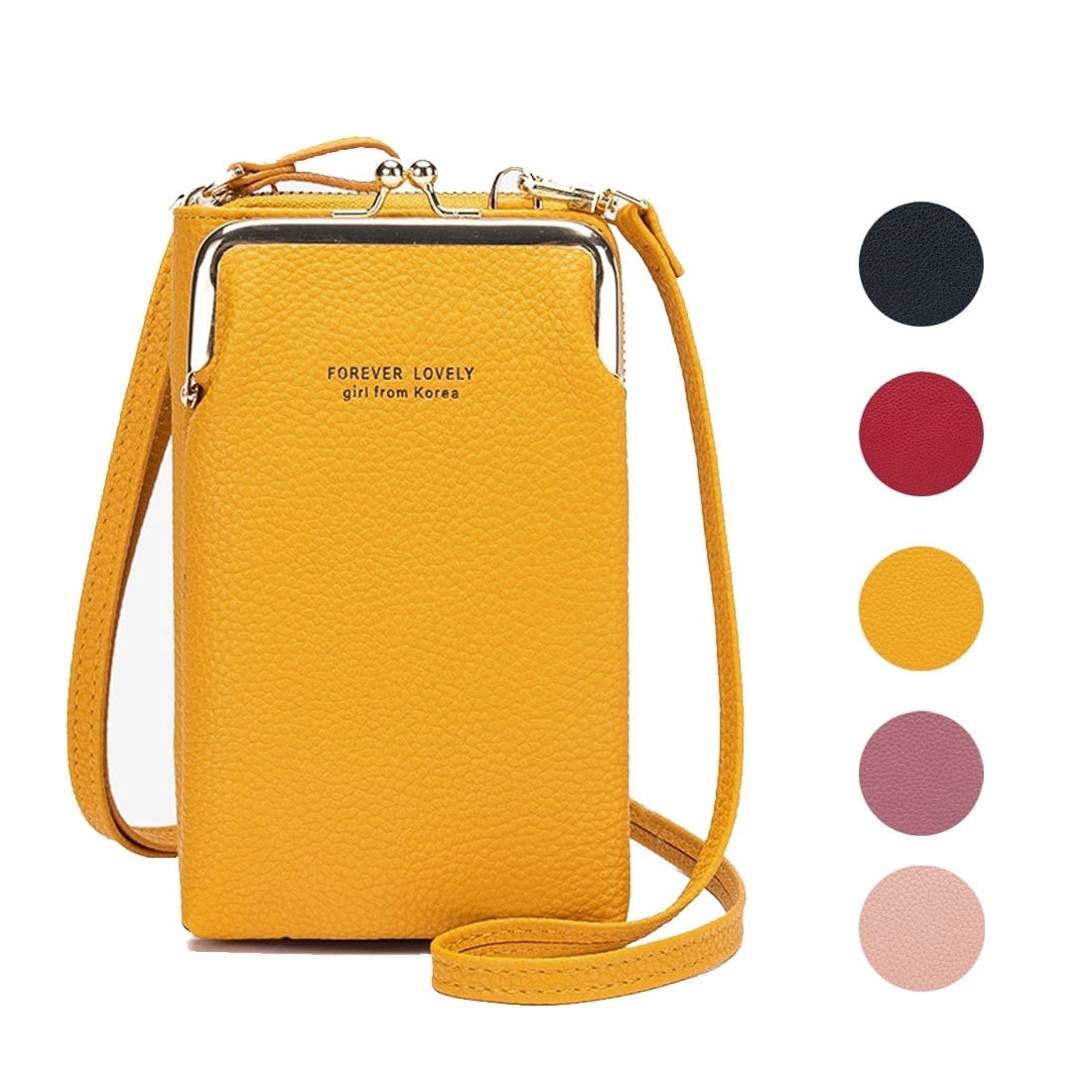 GoXteam Crossbody Cell Phone Bag for Women, Dual Zipper Compartment ...