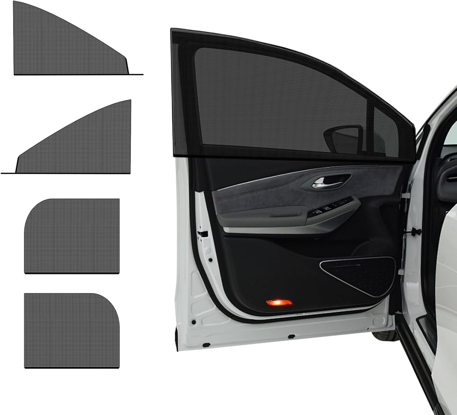 GoXteam 4 Packs Car Window Screens Mosquito Net for Camping Breathable ...