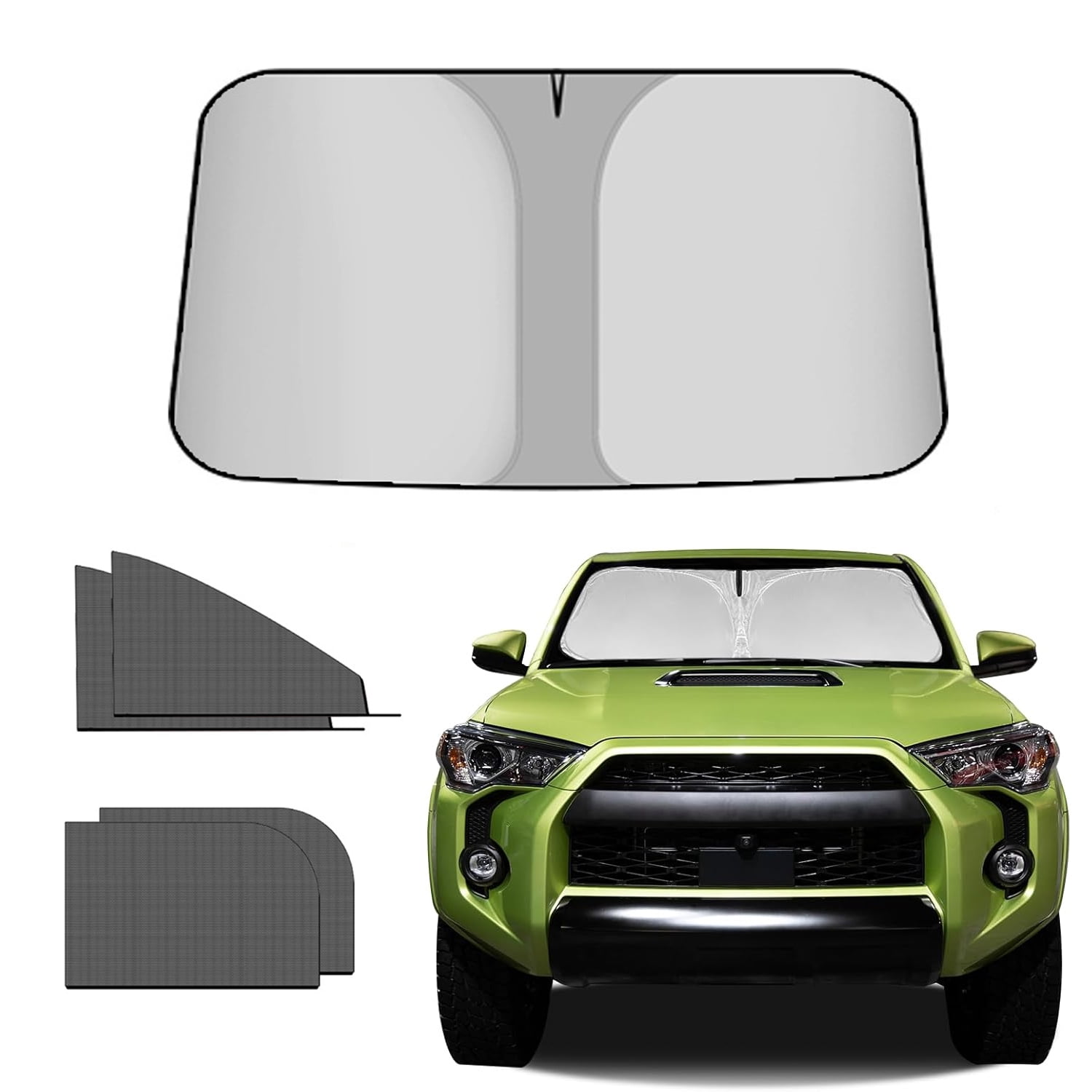 GoXteam 5 Pieces Front Windshield ＆ Side Window Sun Shade Set Include 4 ...