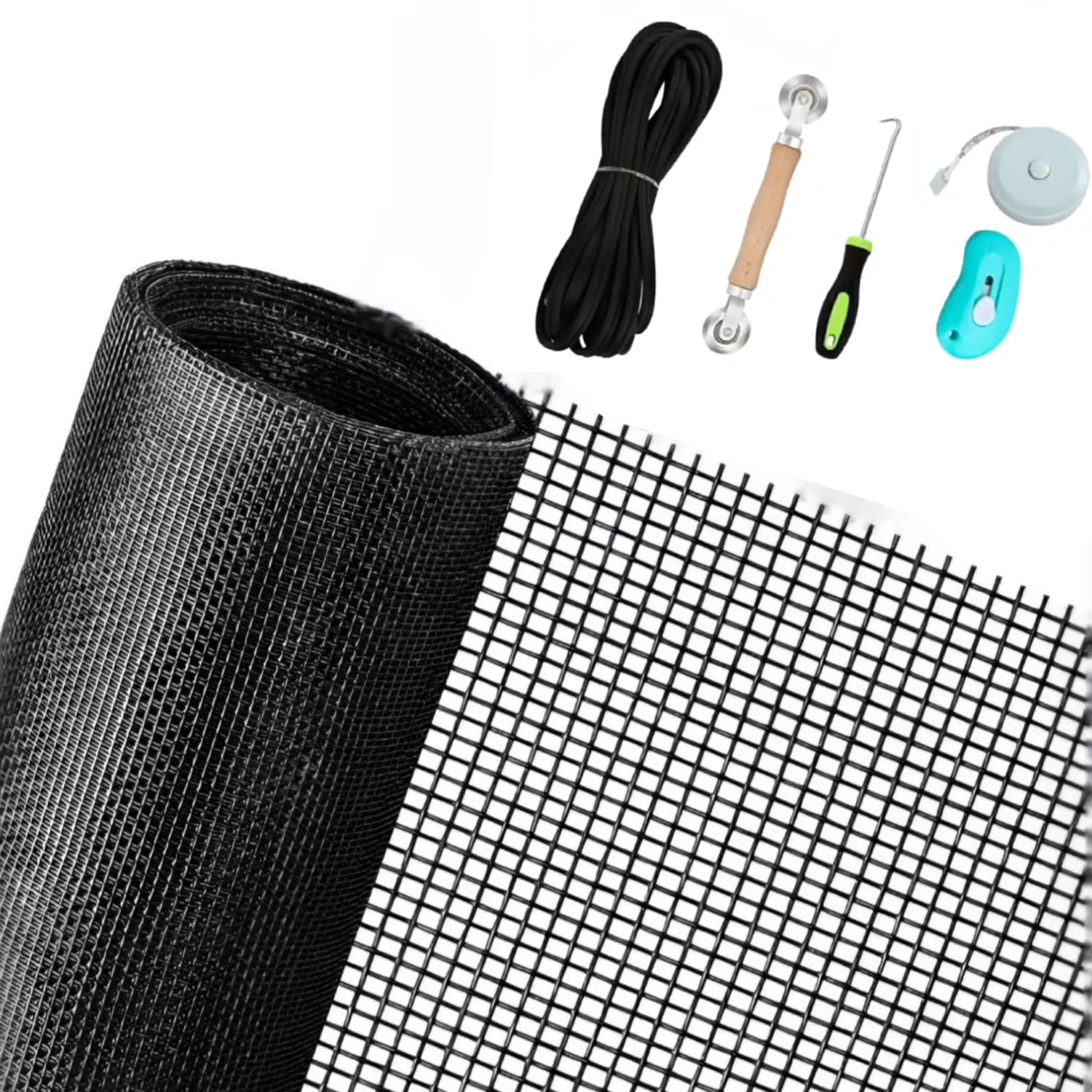 GoXteam 6 PCS Screen Repair Kit, 48" x 118" Window Screen Replacement ...