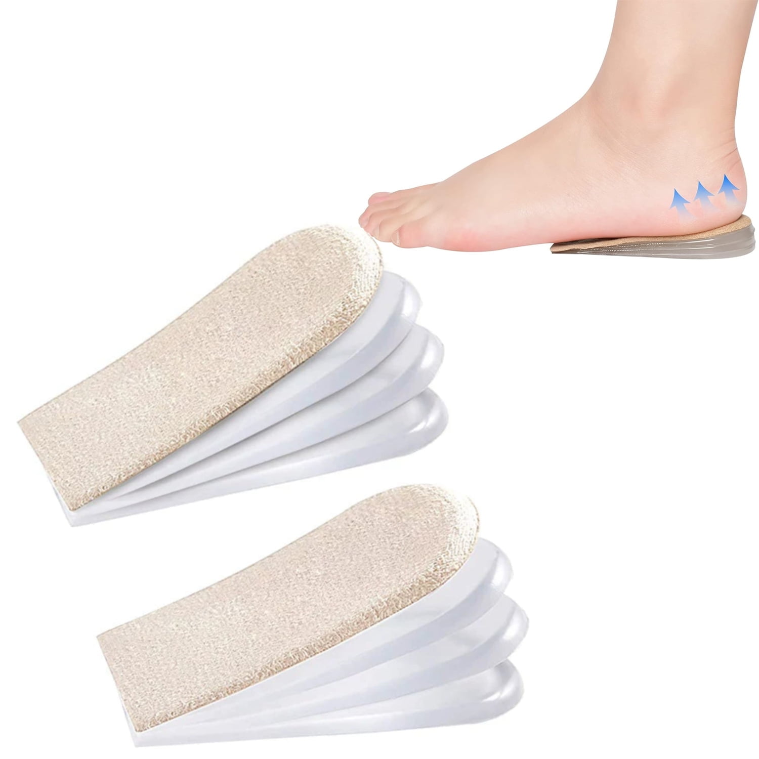 GoXteam Adjustable Orthopedic Heel Lift Inserts, Height Increase ...