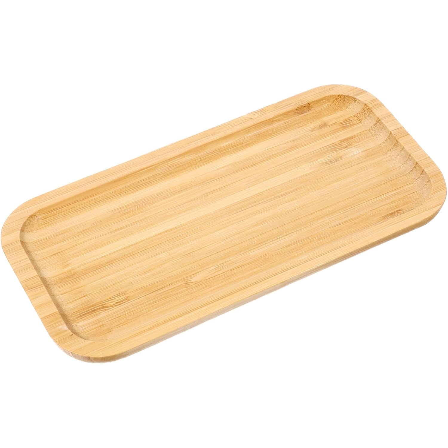 GoXteam Bamboo Tray Cheese Plate, 9.8 x 5.5 Inches Food Serving Saucer ...