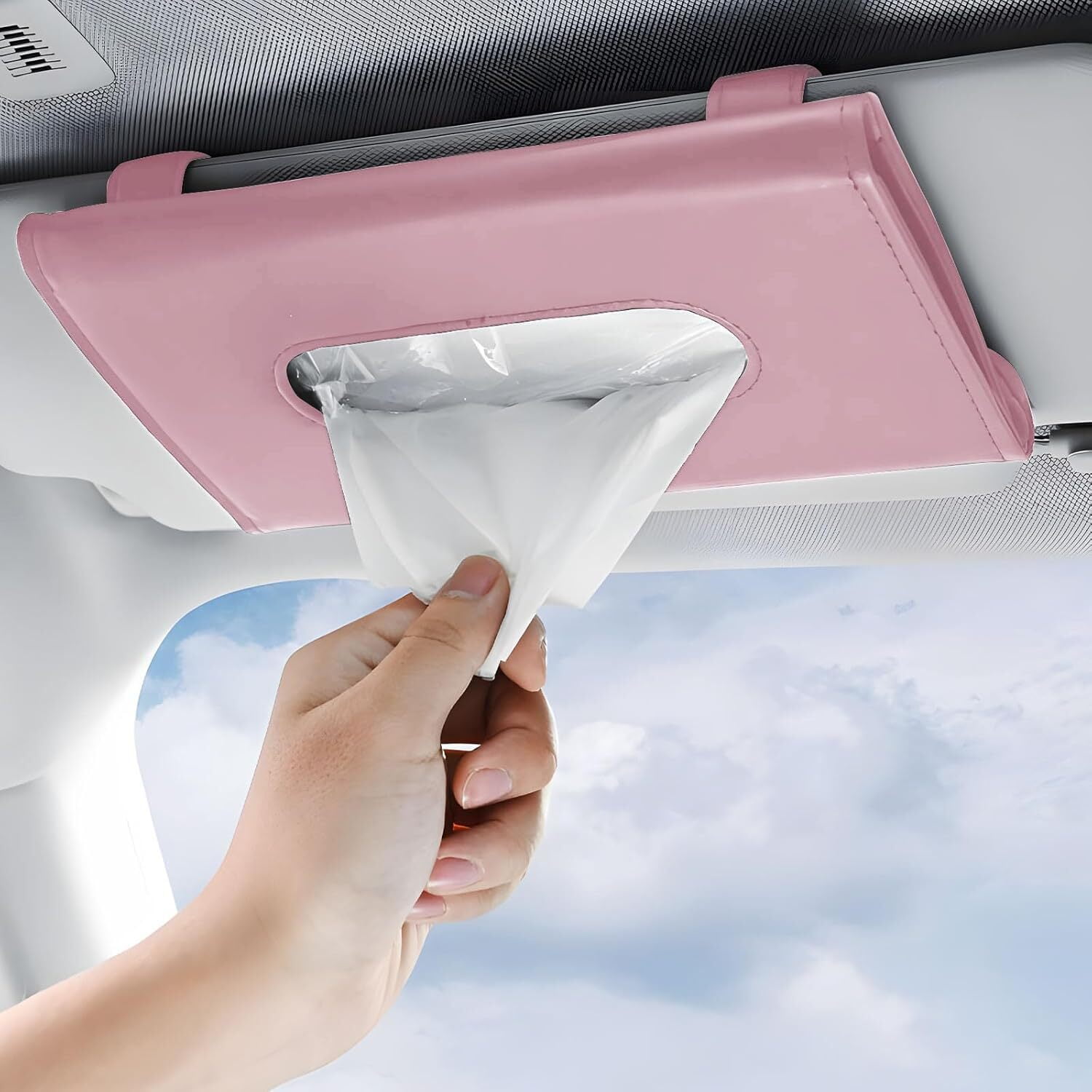 GoXteam Car Tissue Holder, Car Kleenex Holder for Visor & Backseat ...