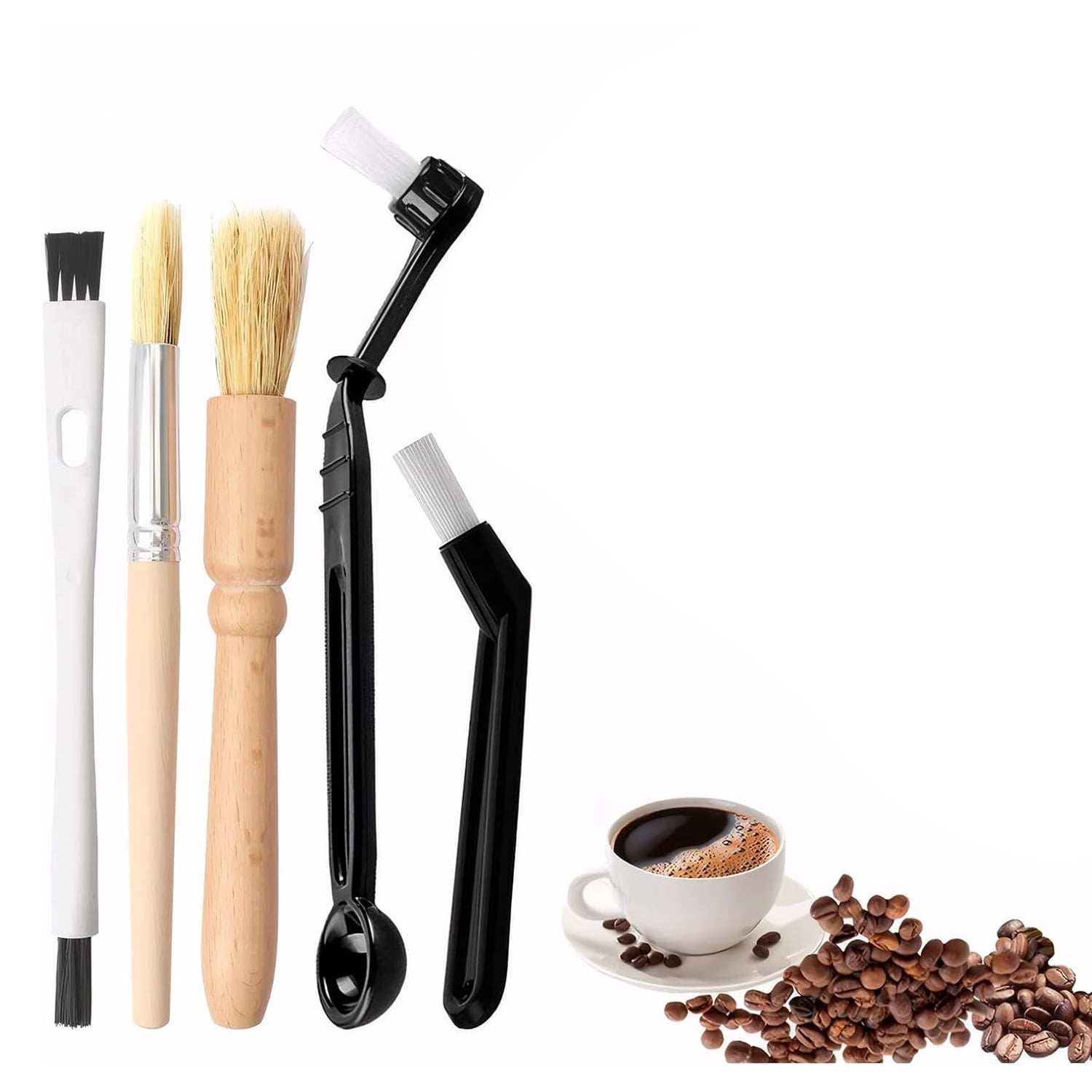GoXteam Coffee Machine Cleaning Brush Set - 5 Piece Set Including ...