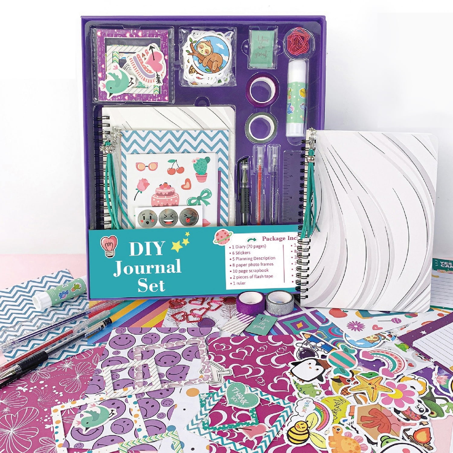 GoXteam DIY Journal Kit for Girls, DIY Journal Set for Teen Girls ...