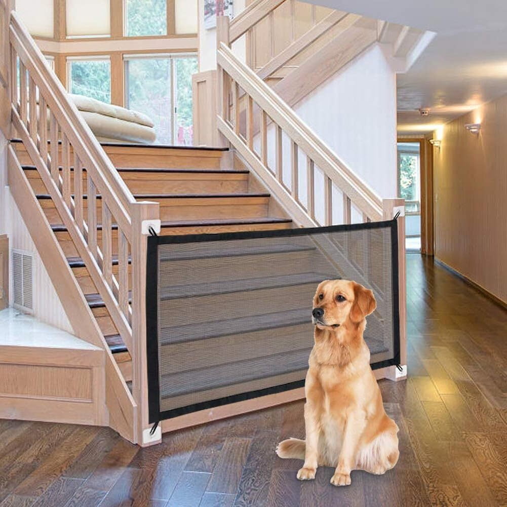 GoXteam Dog Gate for Stairs Pet Gates for The House, Dogs Screen Mesh ...