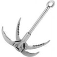 GoXteam Grappling Hook, 4-Claw Folding Stainless Steel Grapple Hooks ...