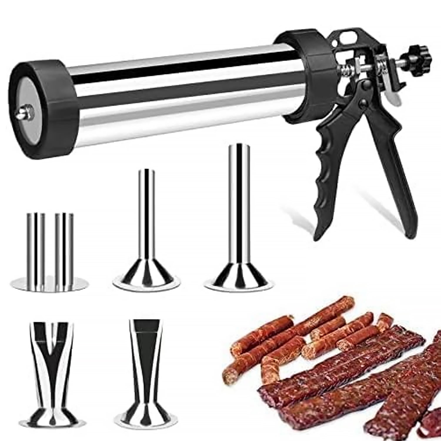 GoXteam Jerky Gun Kits, Jerky Maker Gun, Beef Jerky Gun, Stainless ...