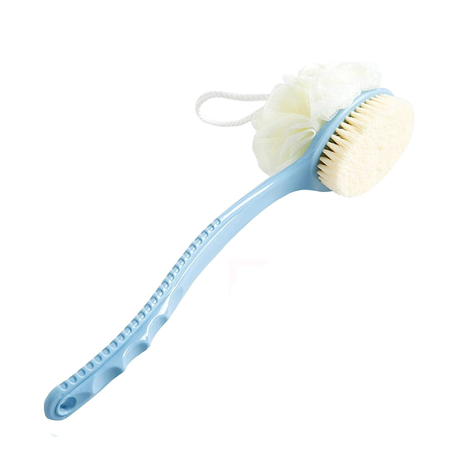GoXteam Shower Body Brush 2 in 1 Bath Brush Mesh Sponge with Long ...
