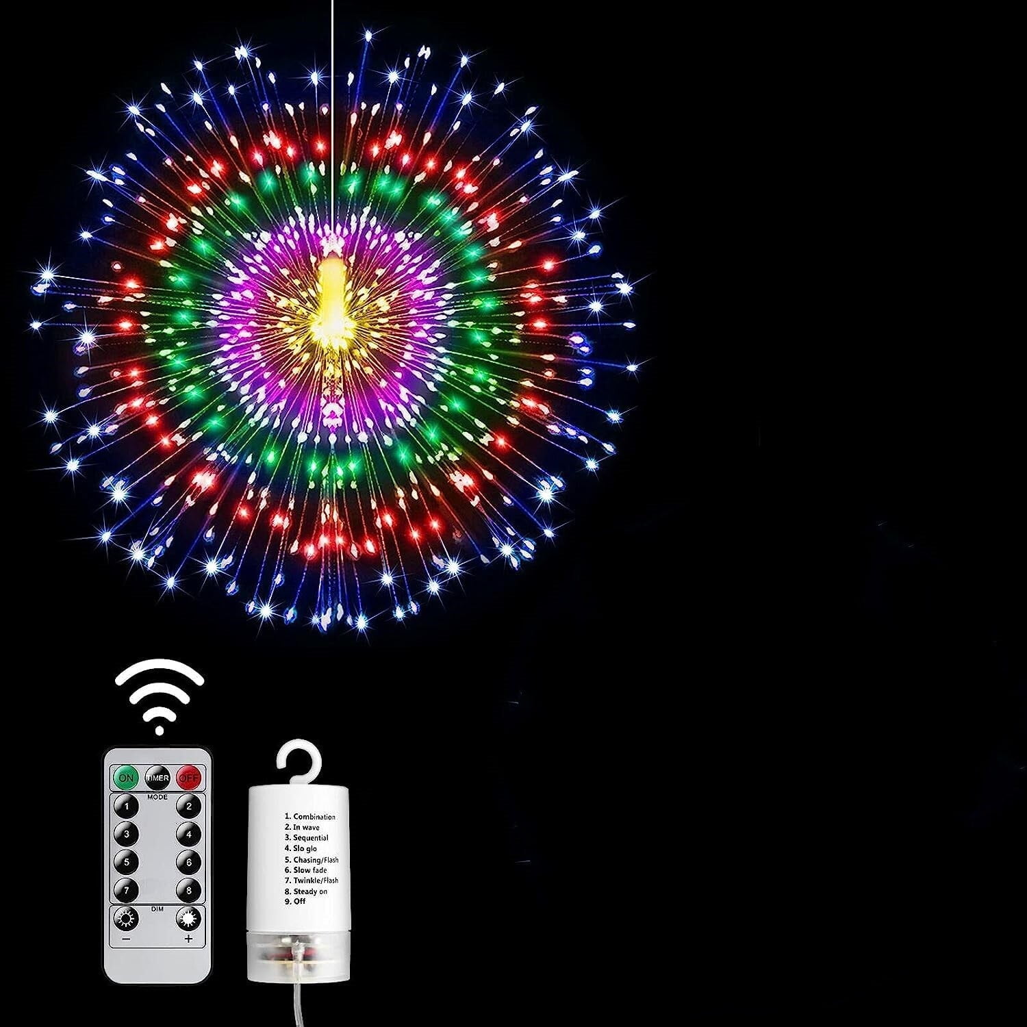 GoXteam Firework Lights 180 LED Firework Lights Copper Wire Sphere ...