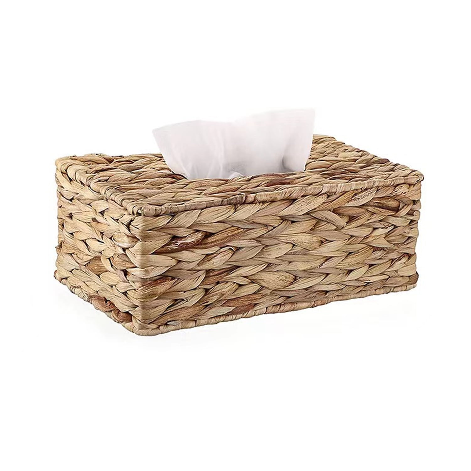 GoXteam Tissue Box Cover Square, Wicker Tissues Cube Box Cover, Boho ...