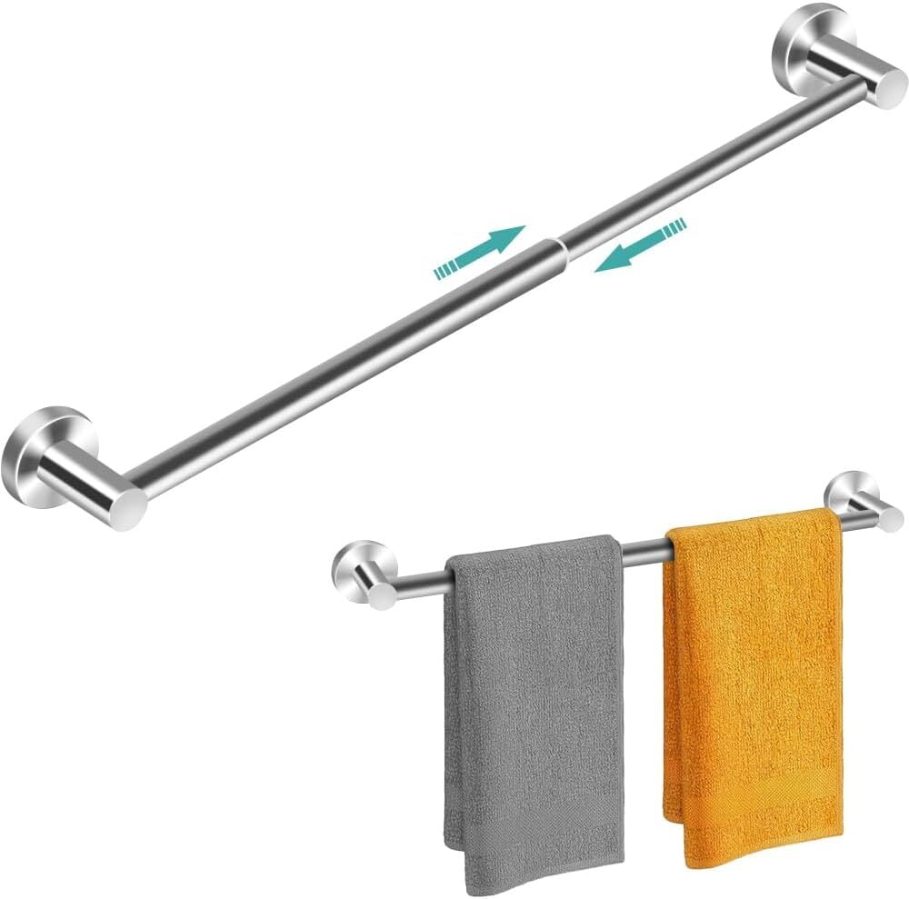 GoXteam Towel Bar Adjustable Bathroom Towel Holder Rod from 14.5-25 ...