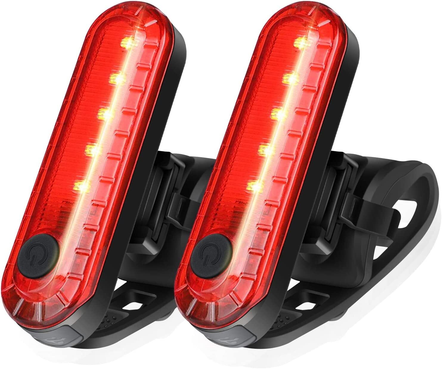 GoXteam USB Rechargeable LED Bike Tail Light 2 Pack, Bright Bicycle ...