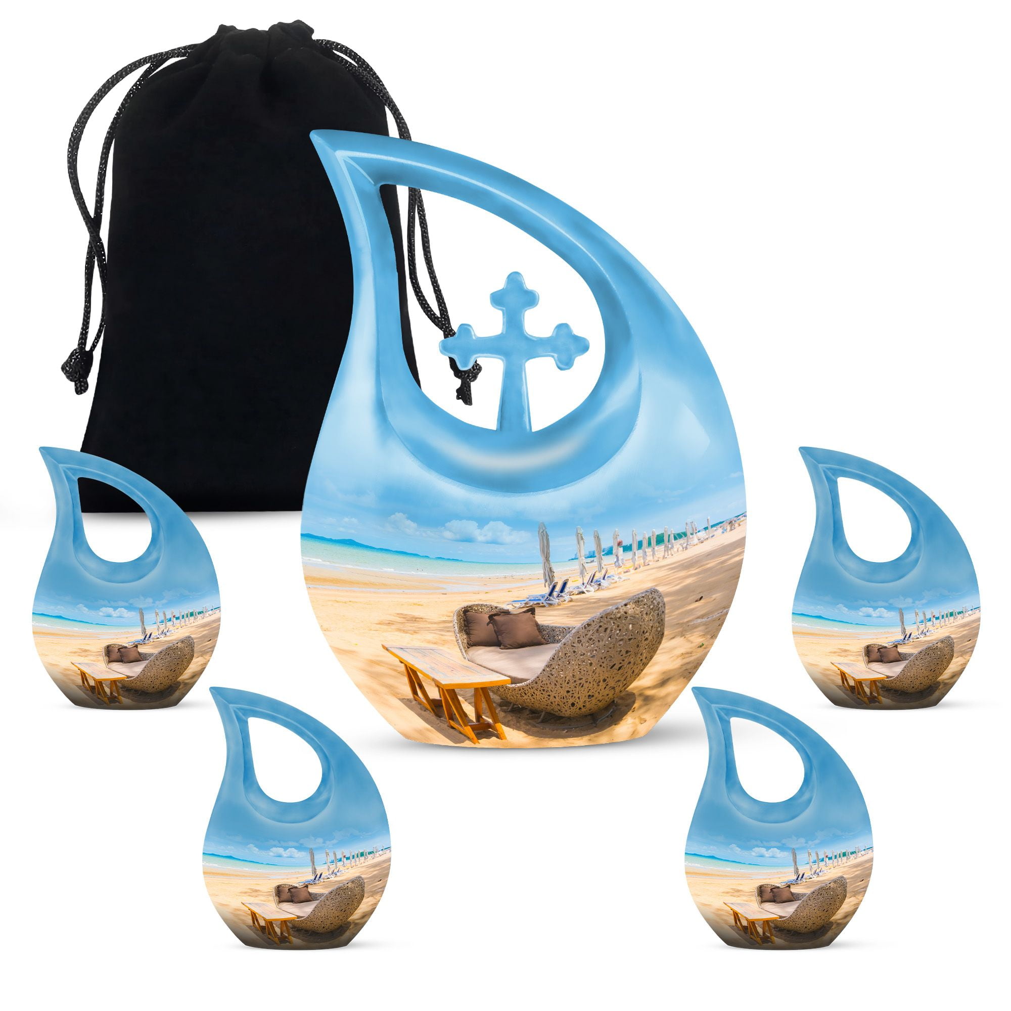 Goa Beach Urn - Cremation Urn Human Ashes - Urns For Human Ashes Adult ...