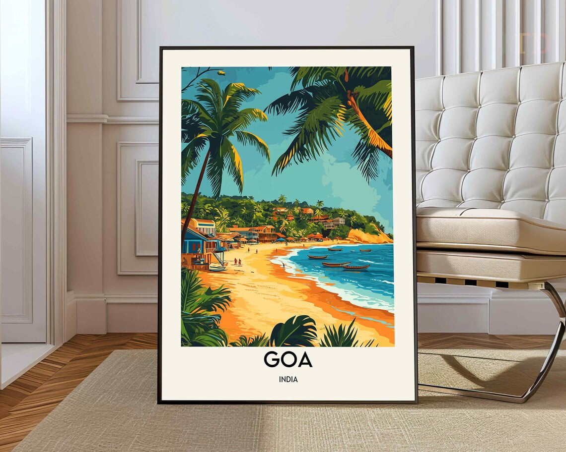 Goa India Travel Print, Goa Goa Poster India Travel Prints Goa Art ...