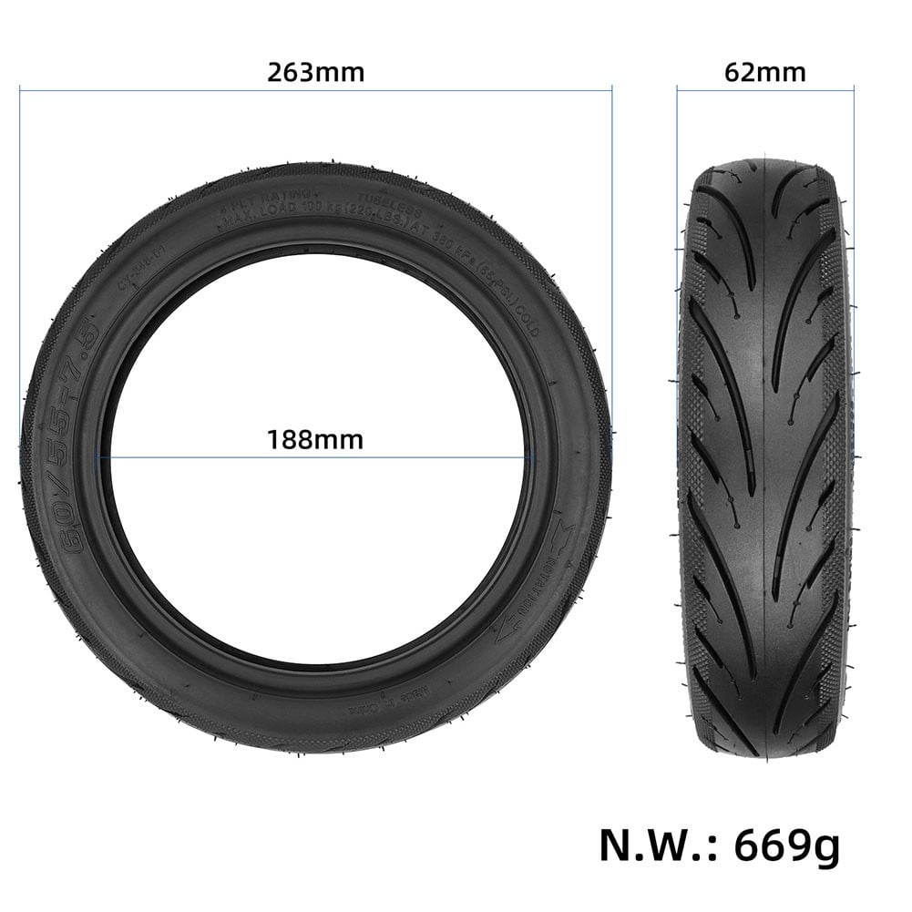 Goader 10 Inch 60/55-7.5 Replace Tubeless Tyre For -Ninebot S90l ...