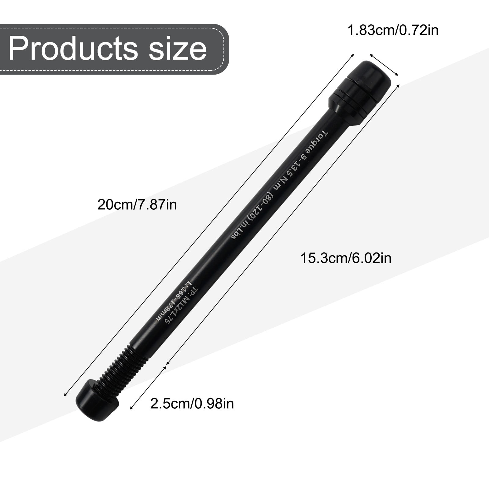 Goader Bike Trainer Thru Axle Skewer 12x142-148mm P1.5/P1.75 Bicycle ...