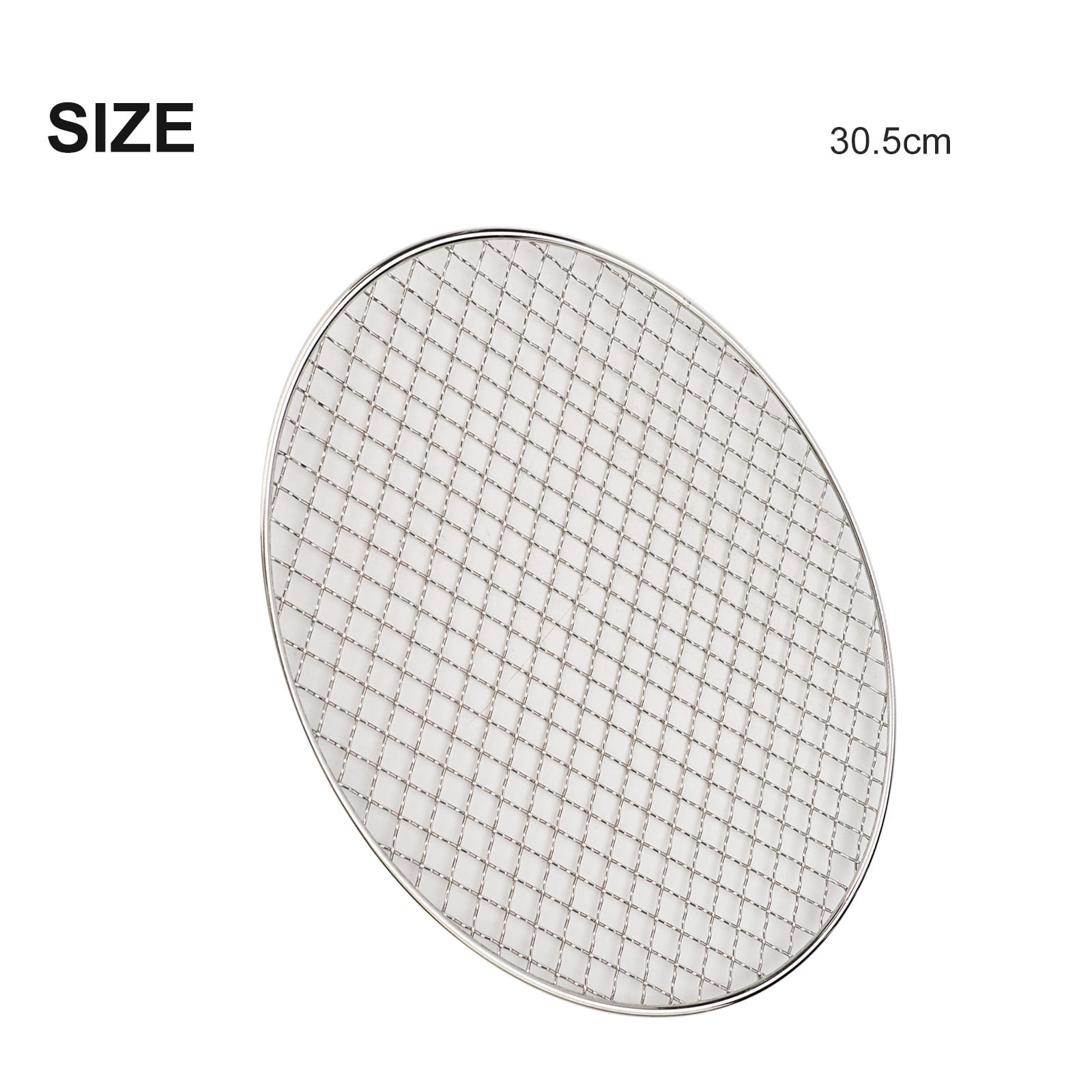 Goader Stainless Steel Round Grid Net Barbecue Net Baking Tray BBQ Grid ...