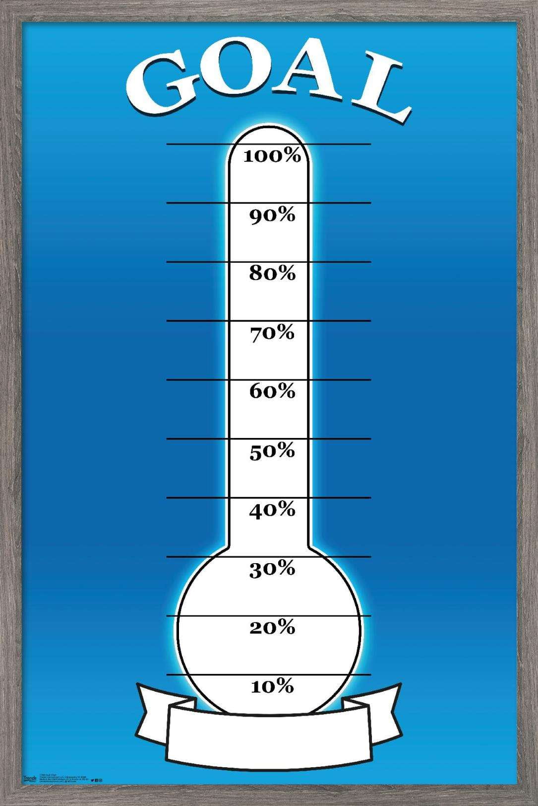 Goal Chart Wall Poster, 14.725" x 22.375", Framed - Walmart.com