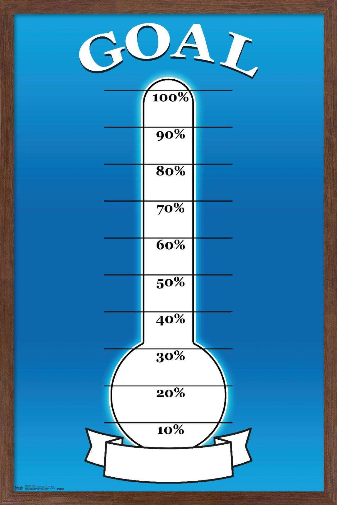 Goal Chart Wall Poster, 14.725" x 22.375", Framed - Walmart.com