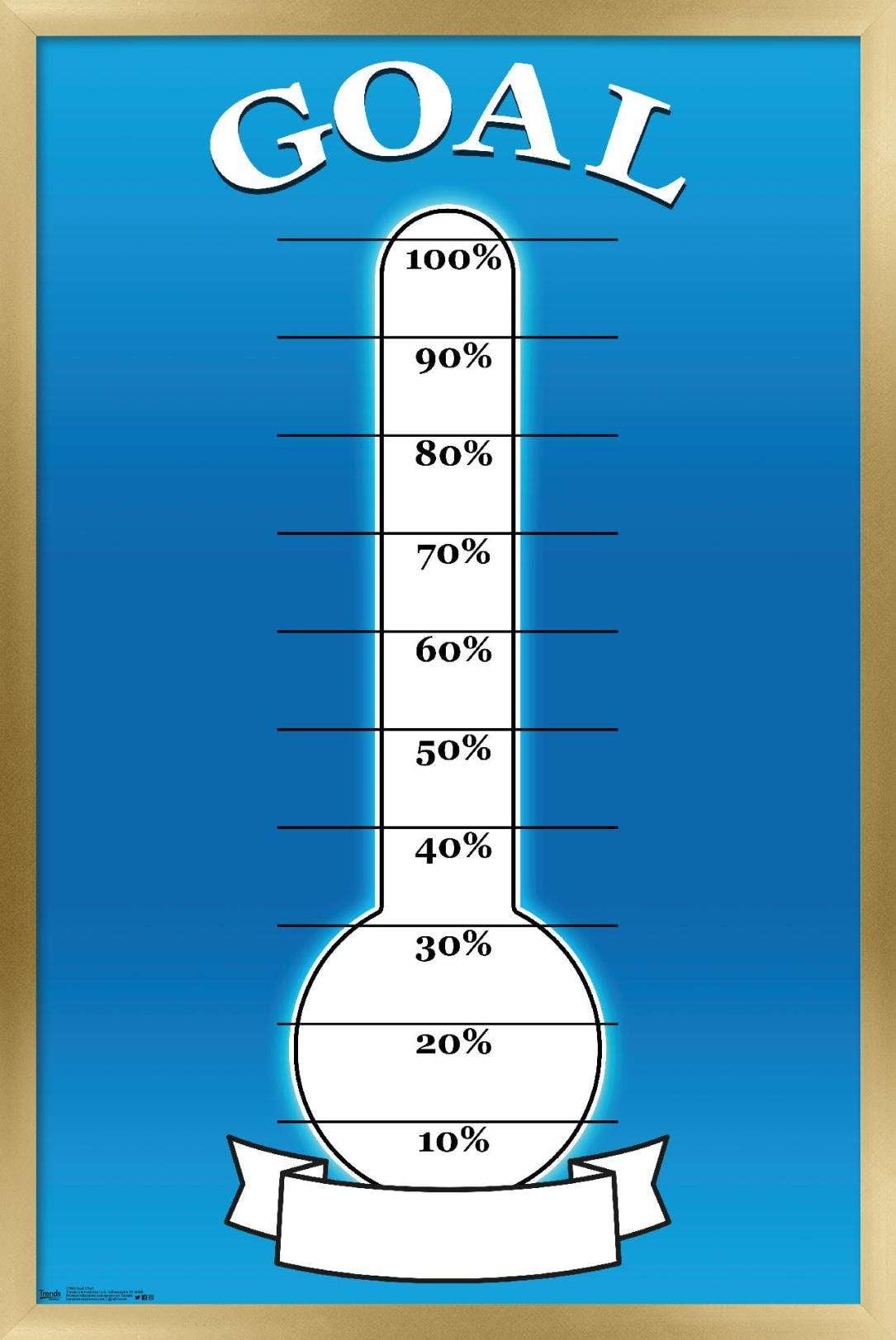 Goal Chart Wall Poster, 14.725" x 22.375", Framed - Walmart.com