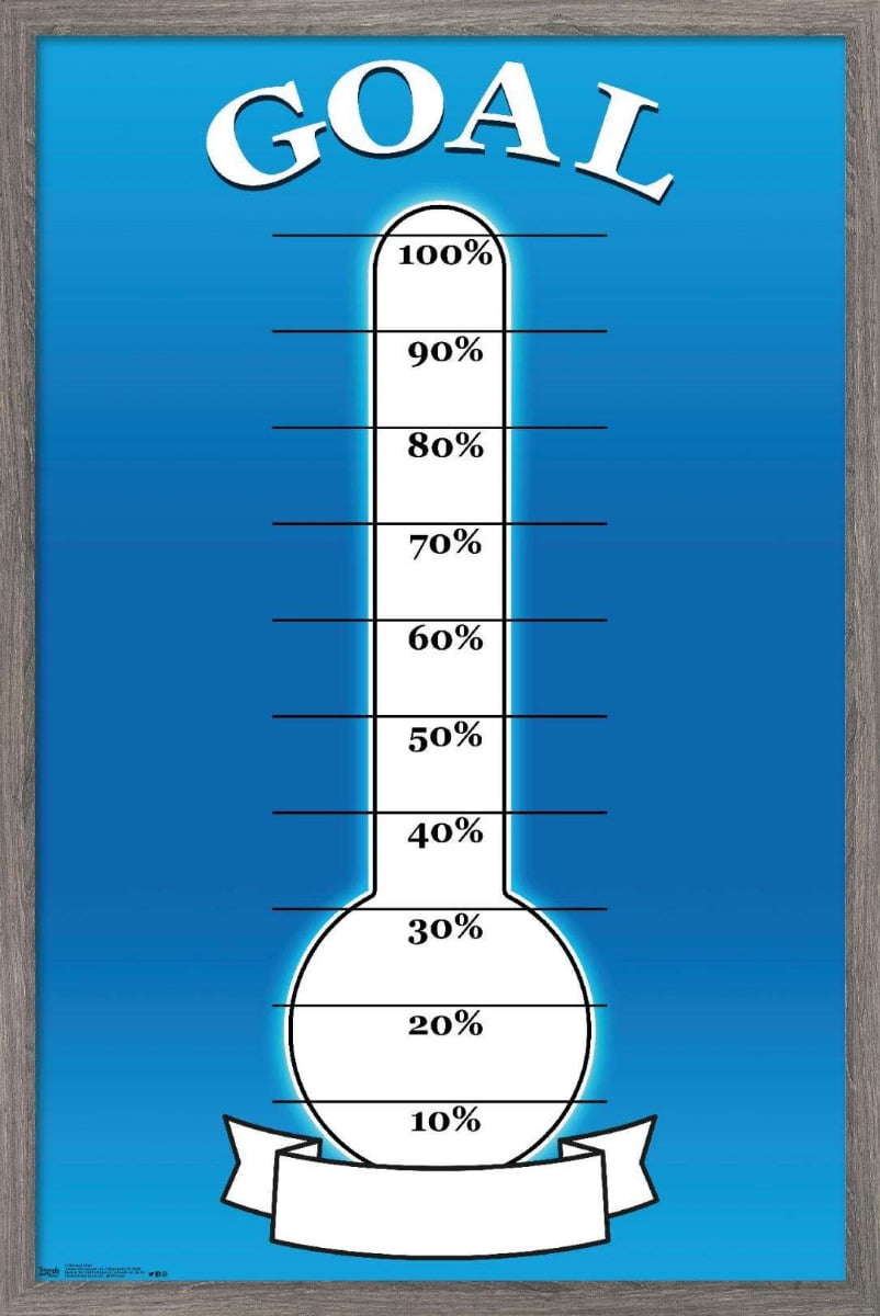 Goal Chart Wall Poster, 22.375" x 34", Framed - Walmart.com