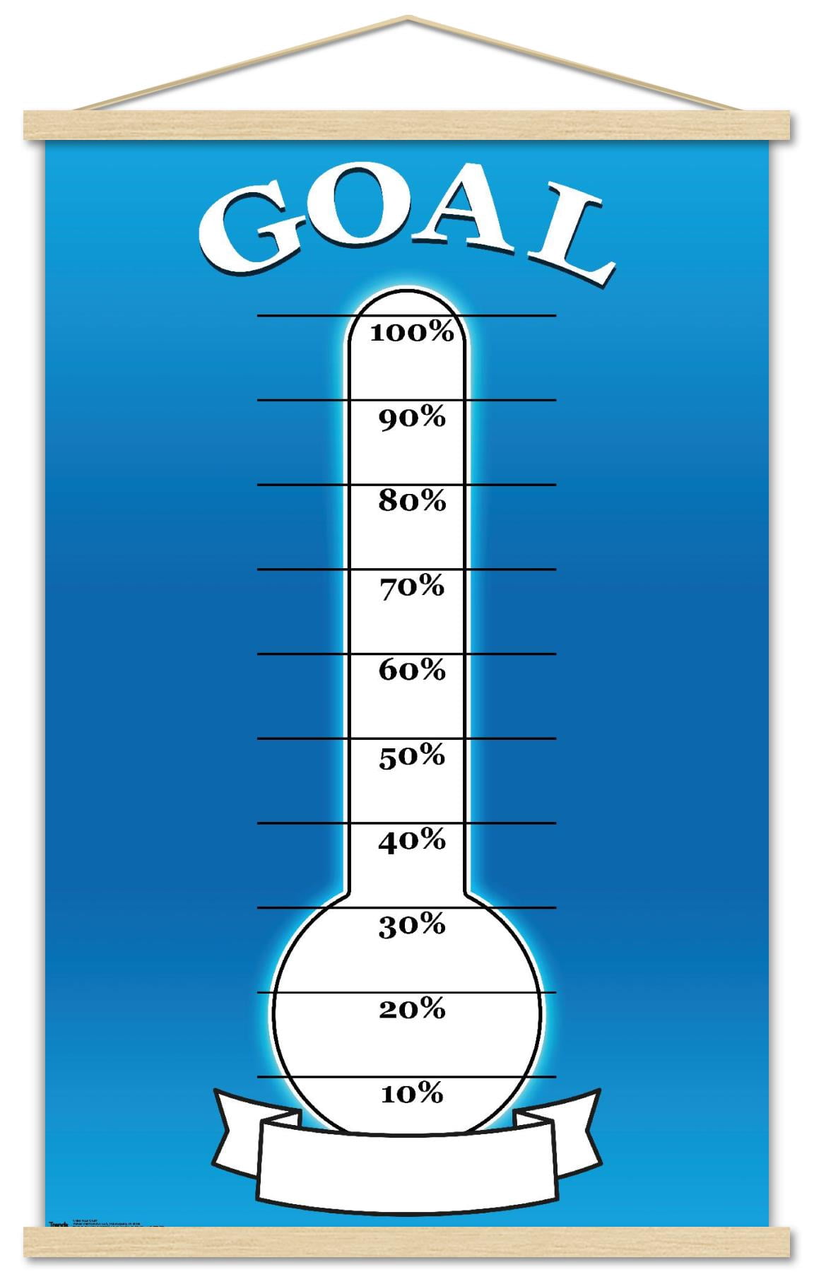 Goal Chart Wall Poster with Wooden Magnetic Frame, 22.375" x 34 ...