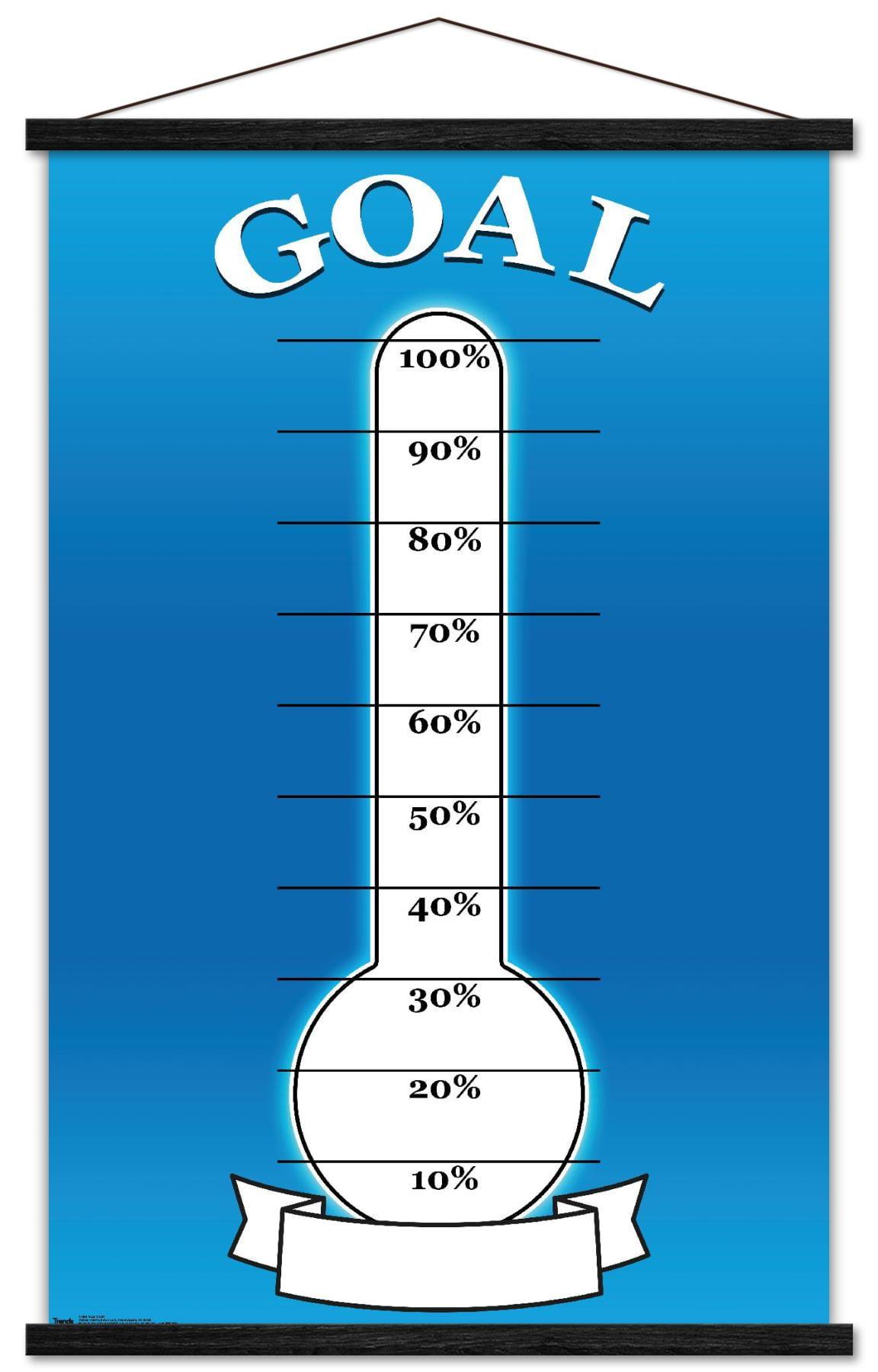 Goal Chart Wall Poster with Wooden Magnetic Frame, 22.375" x 34 ...