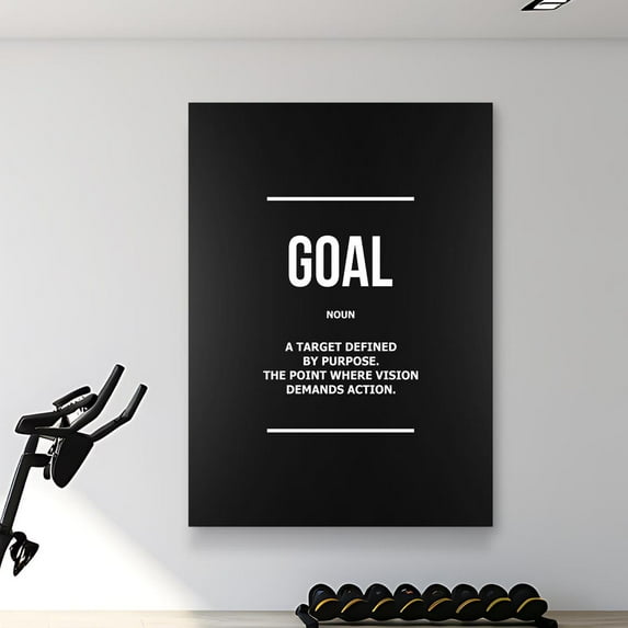 Goal Definition Wall Art, Athlete Motivation Poster, Minimalist Gym ...