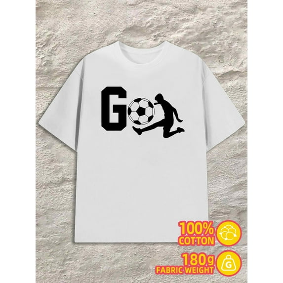 Goal Getter for men white 180G 100% Cotton Breathable fabric,round neck ...