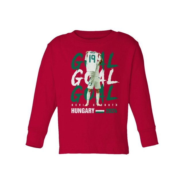Goal Hungary Soccer Star 2024 Goal Scorer Csoboth Toddler Long Sleeve T ...