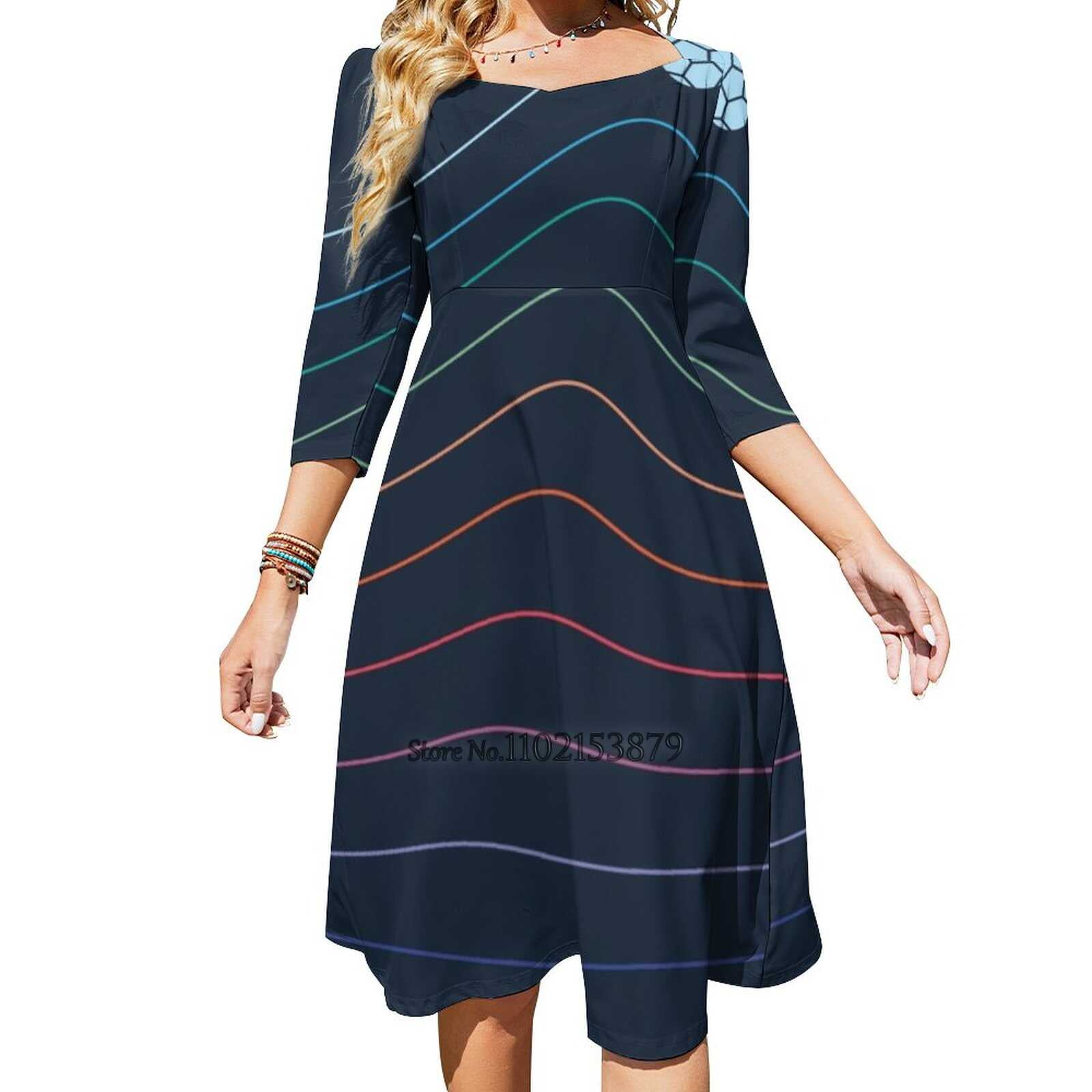 Goal Line Back Lacing Backless Dress Square Neck Dress Sweetheart Knot ...