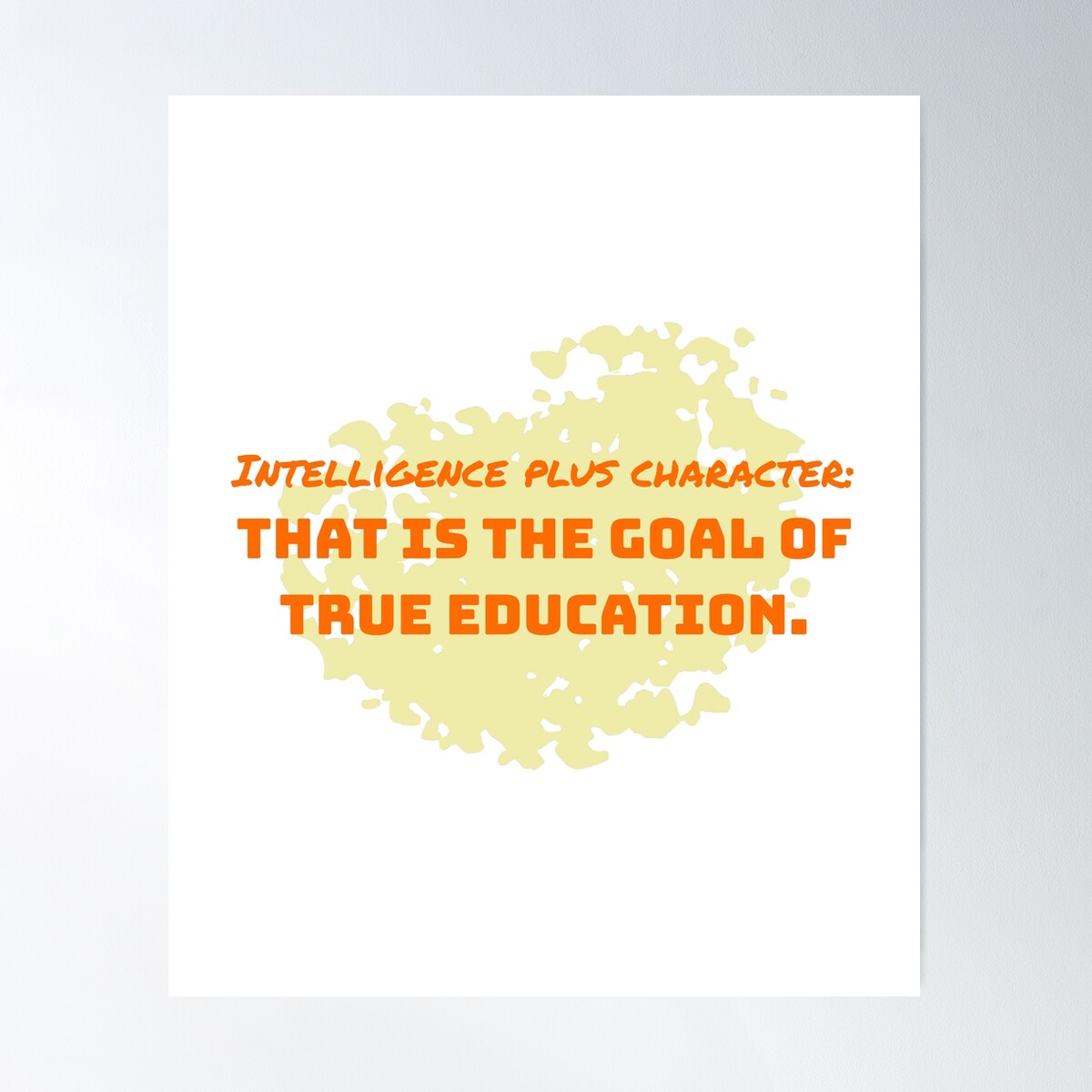 Goal Of True Education Poster Wall Art, Modern Wall Decor For Living ...