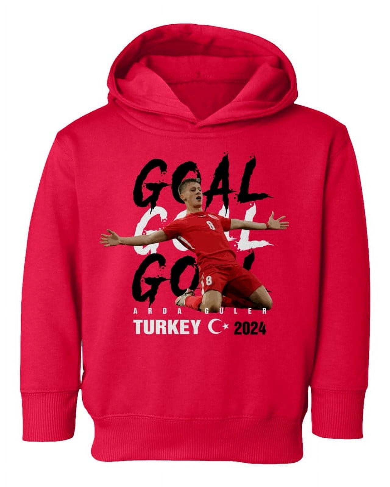 Goal Turkey Soccer Star 2024 Goal Scorer Arda Guler Toddler Hooded ...