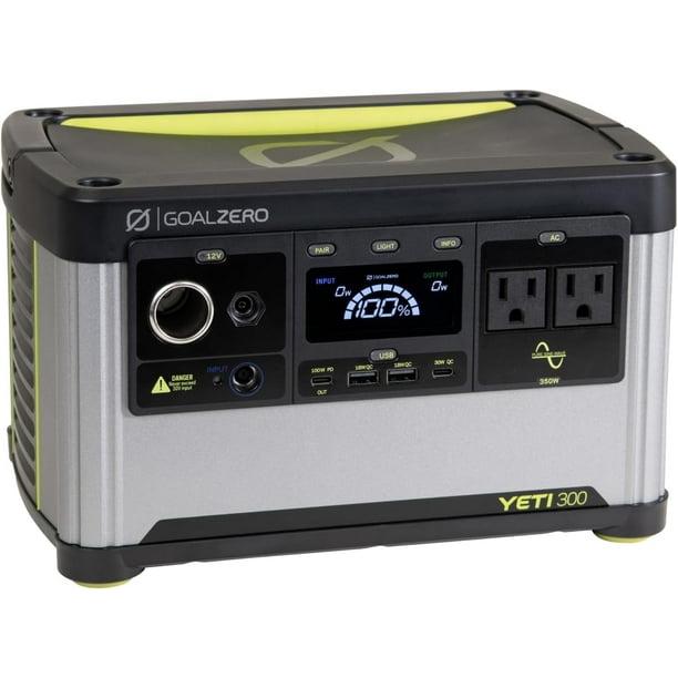 Goal Zero Yeti 300 Portable Power Station, 297 Watt Hour Battery, Water ...