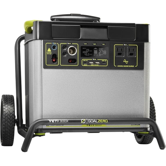 Goal Zero Yeti 3000X Solar Portable Power Station, Rechargeable 2000W ...