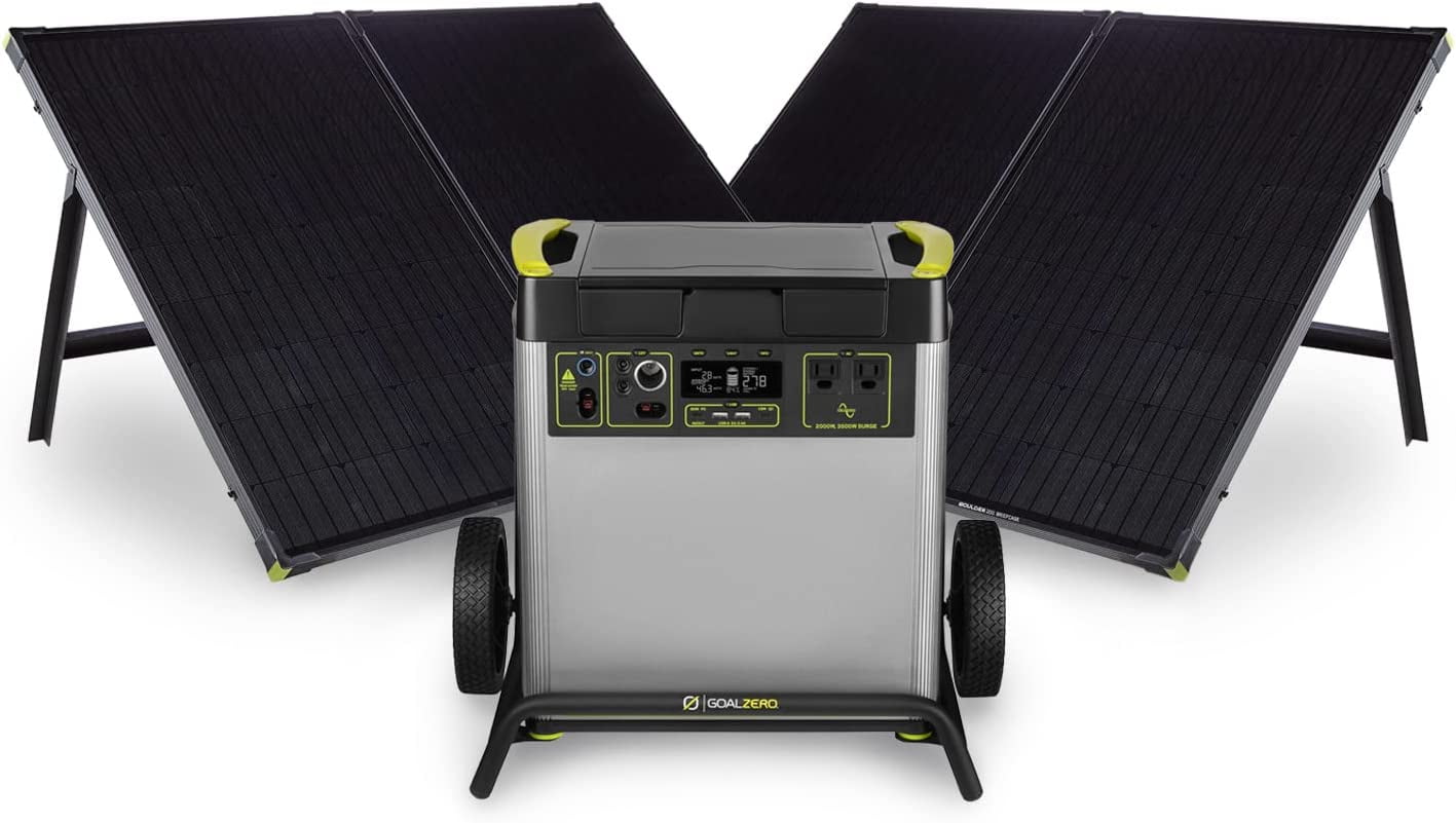 Goal Zero Yeti 6000X Portable Power Station with (2) Boulder 200 ...