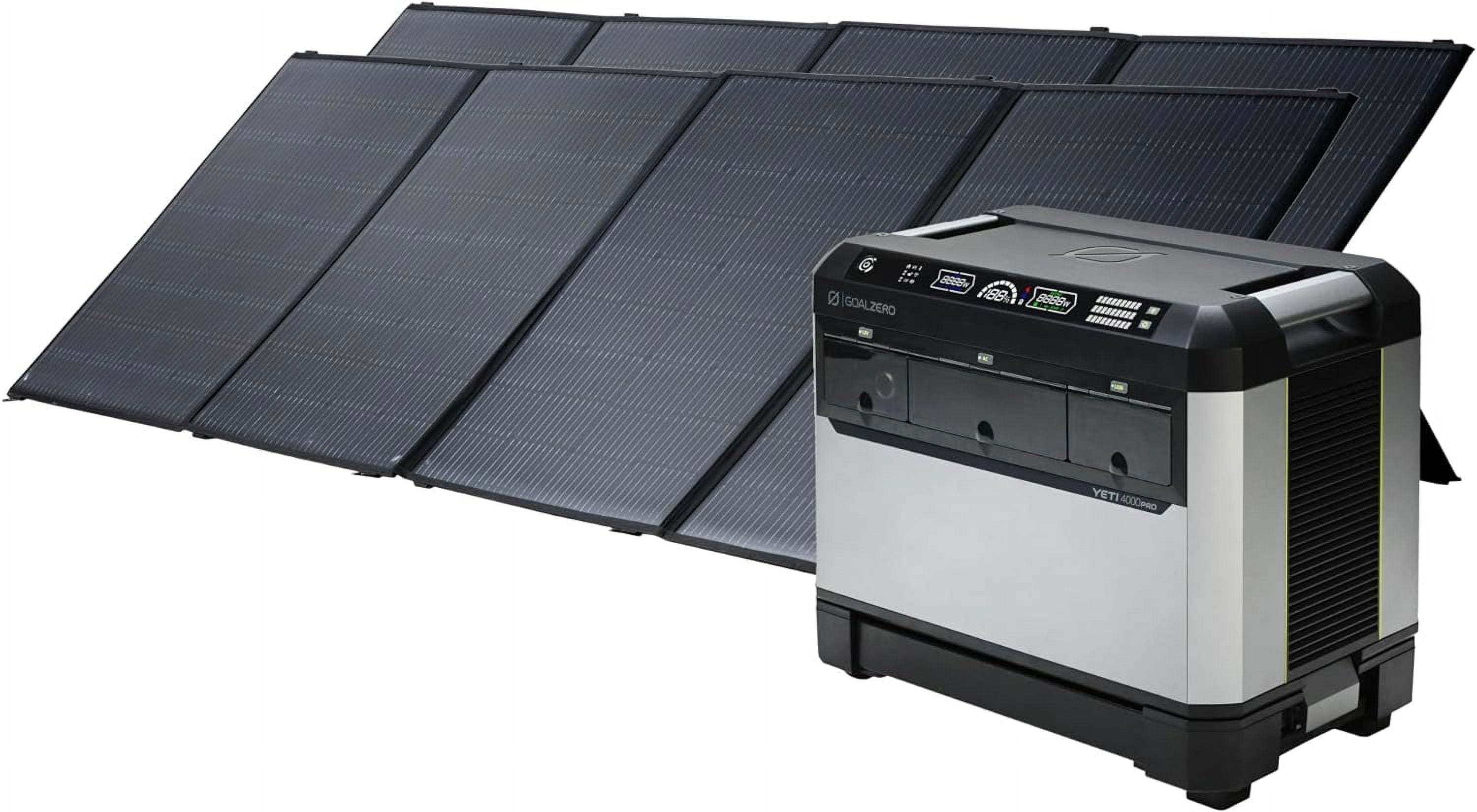 Goal Zero Yeti PRO 4000 Portable Power Station, 2 Nomad 400 Solar ...