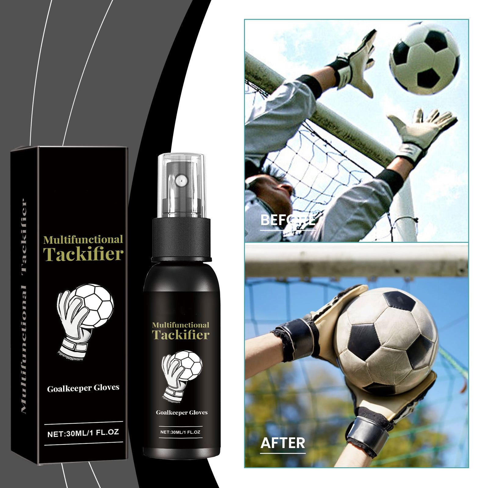 Goalkeeper Gloves Grip Spray 30ml Football Rugby Sports Supplies ...