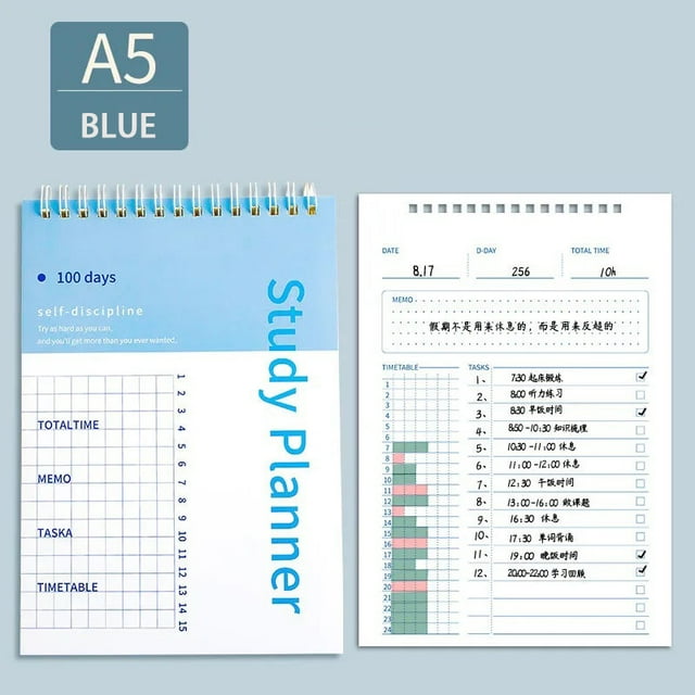 Goals Notebooks A5 And Journals,Spiral Notepads Agenda 2023 Timetable ...