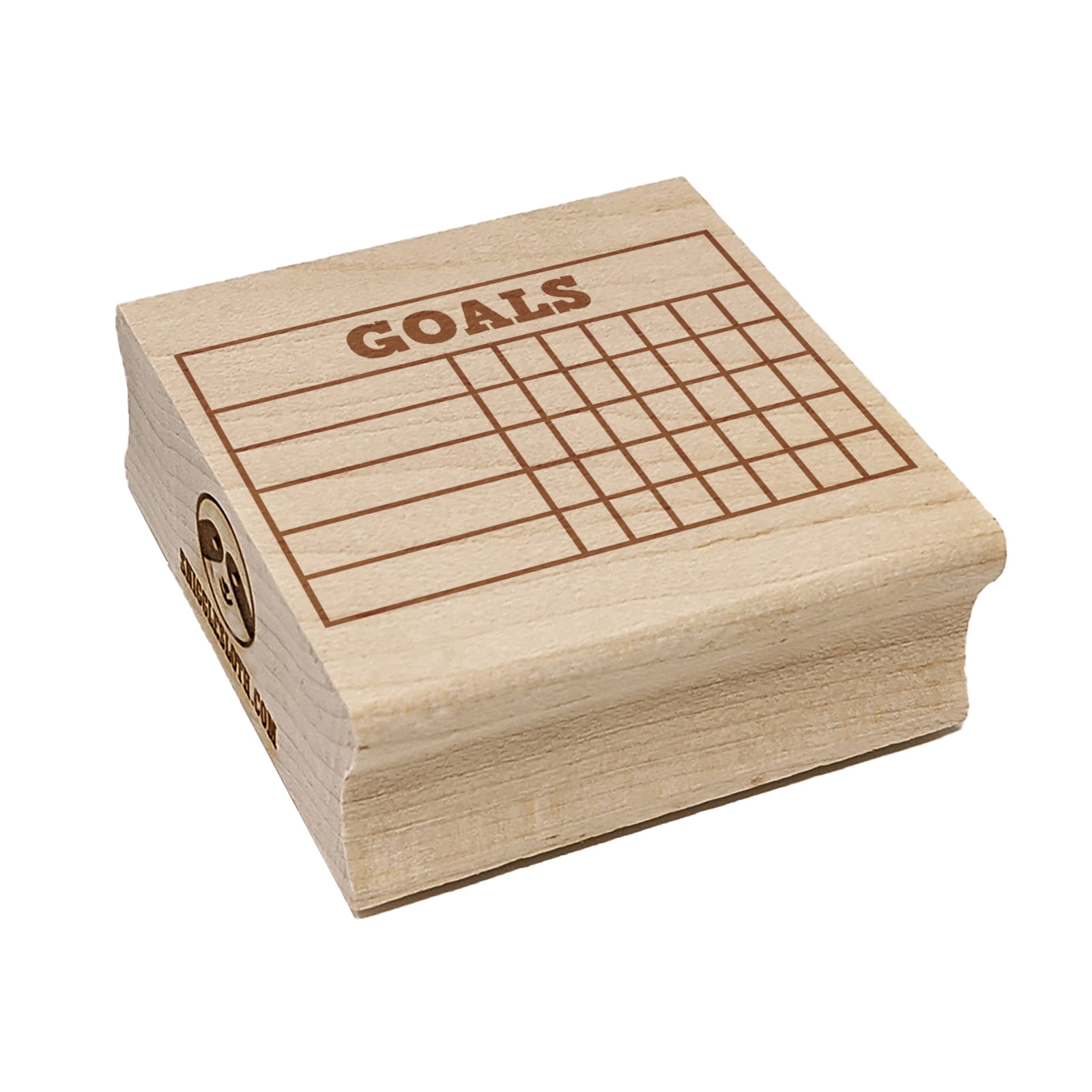 Goals Weekly Habit Tracker Grid Fill-In Square Rubber Stamp Stamping ...
