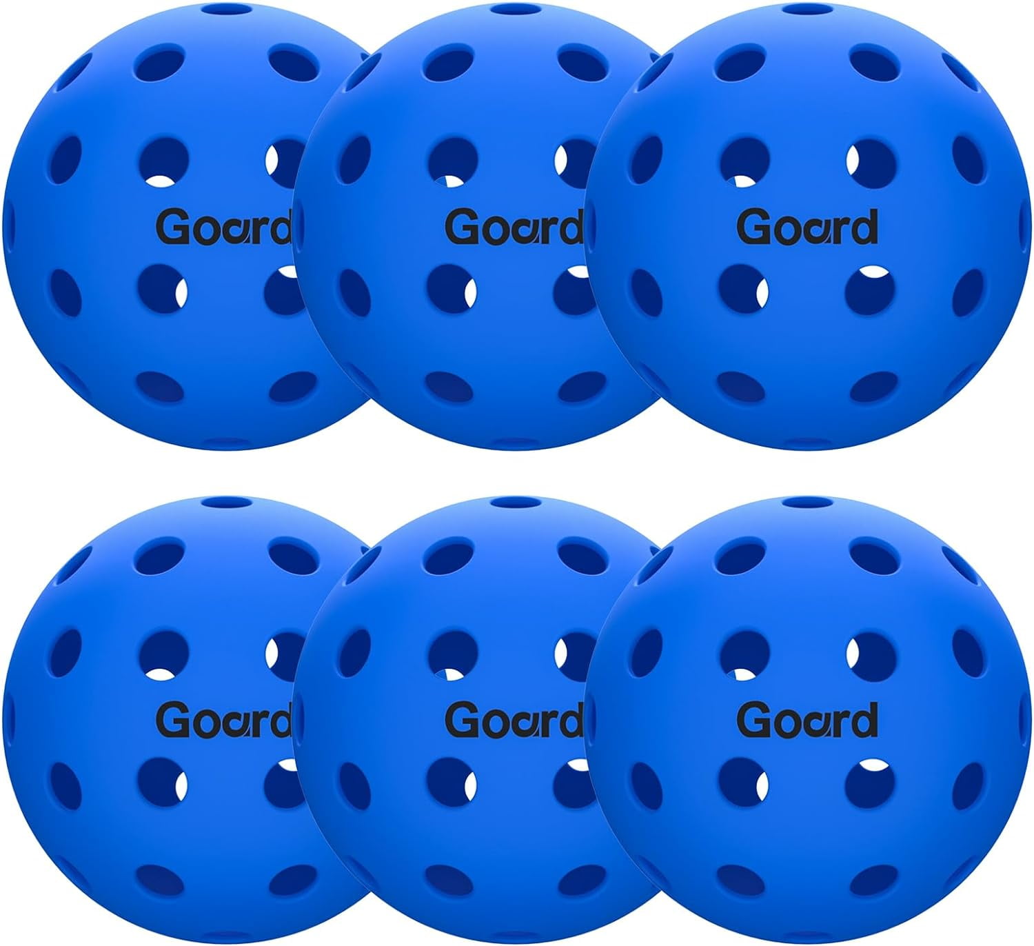 Goard Sports Indoor Pickleball Balls, Blue, 6 Count - Walmart.com