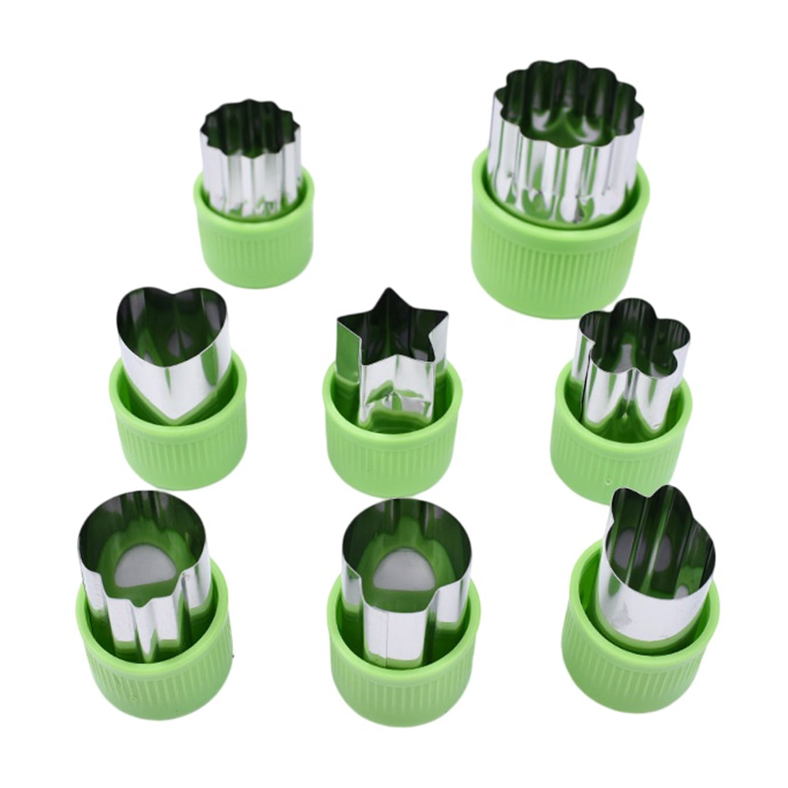 Goasio Stainless Steel Vegetable Cookie Cutter Set Multi-Shape Mold for ...