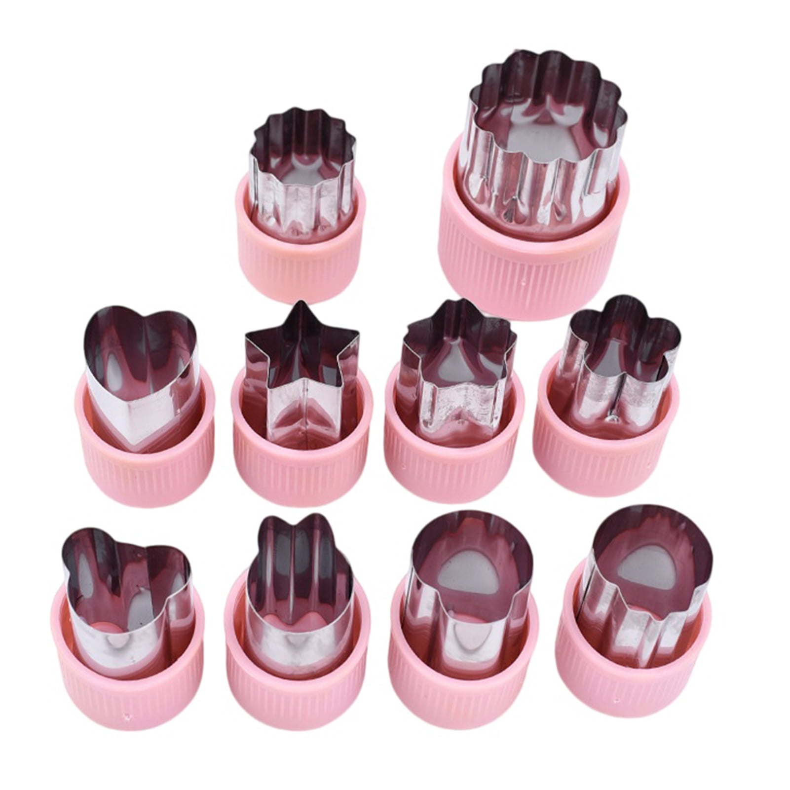 Goasio Stainless Steel Vegetable Cookie Cutter Set Multi-Shape Mold for ...
