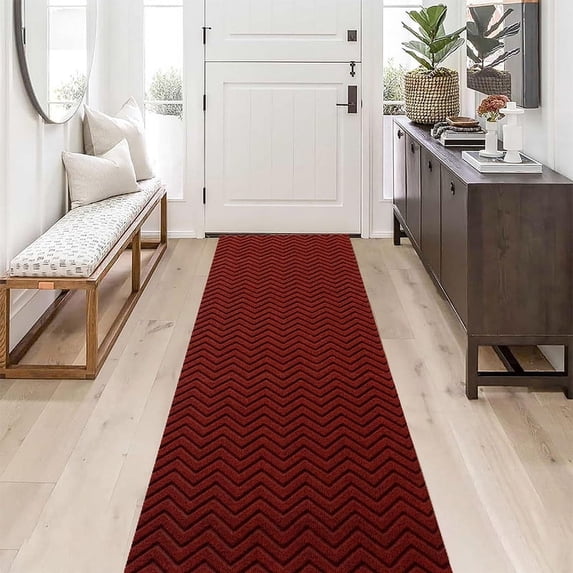Goasis Lawn, Indoor Runner Rug, 2' x 6', Red Entryway Carpet - Walmart.com