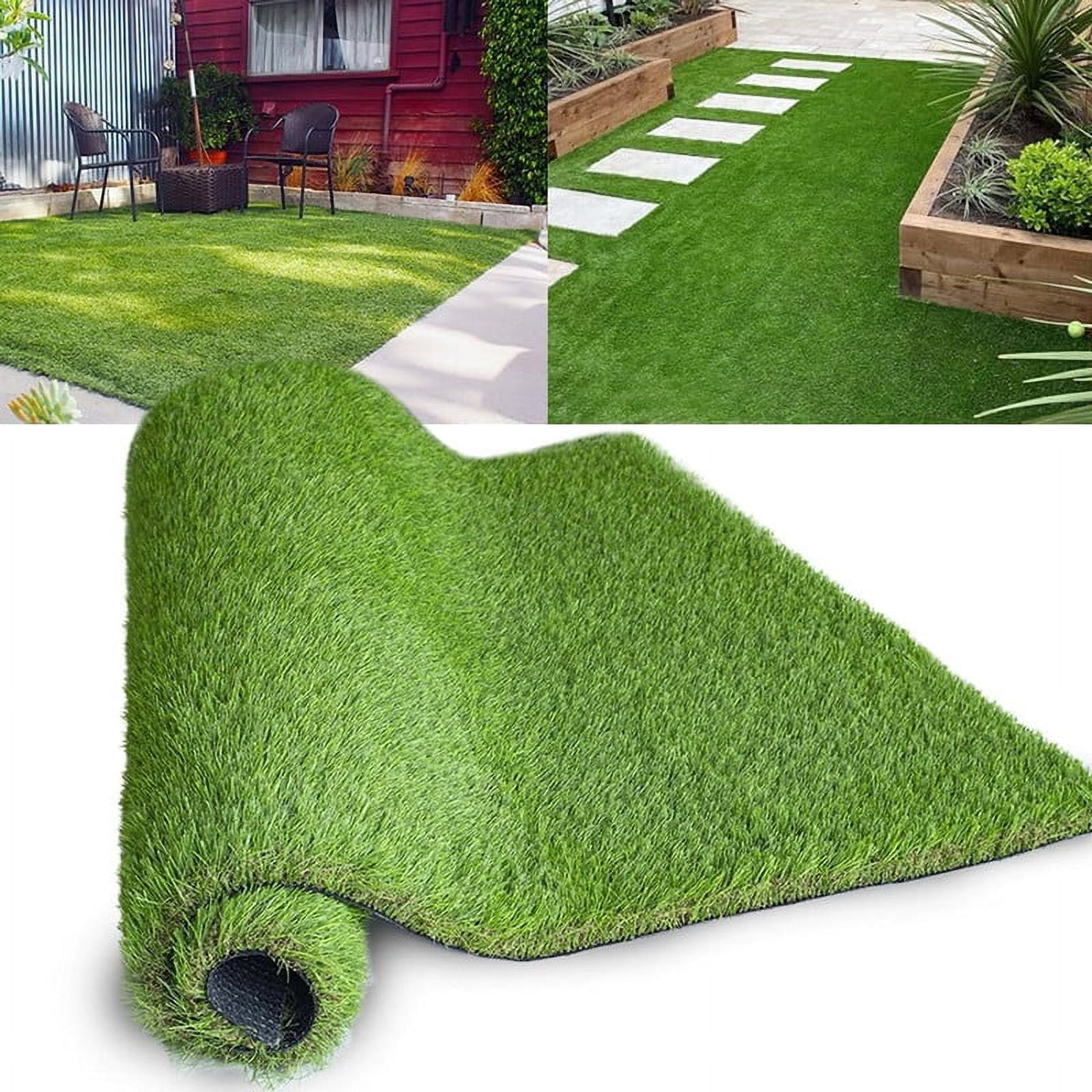 Goasis Lawn Extra Thick Artificial Grass Turf Indoor Outdoor Synthetic ...