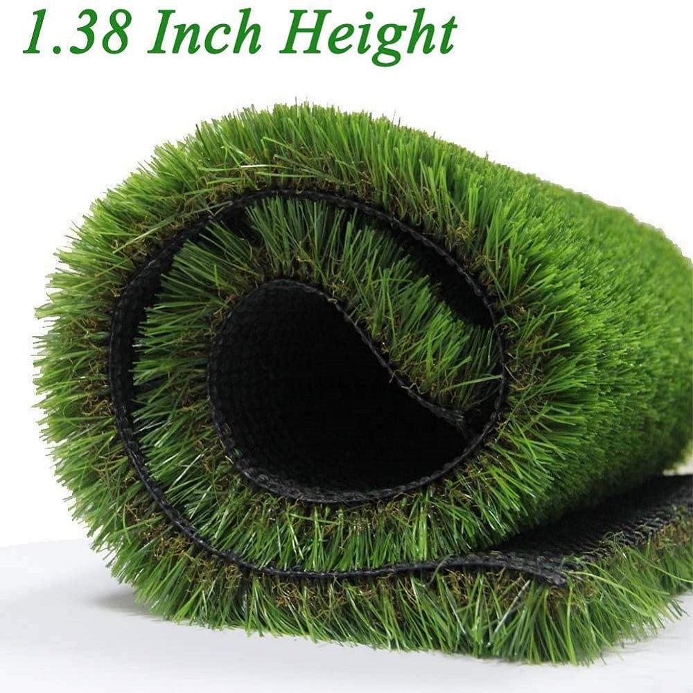 Goasis Lawn Thick Artificial Grass Rug 4 x 10 ft Outdoor Synthetic ...