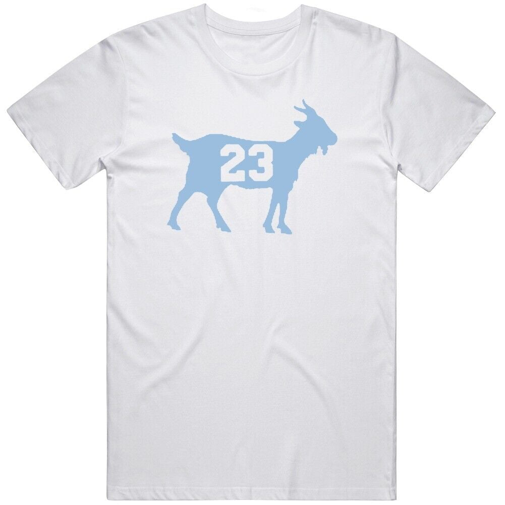 Goat 23 Michael Jordan North Carolina Basketball Fan V6 T Shirt ...