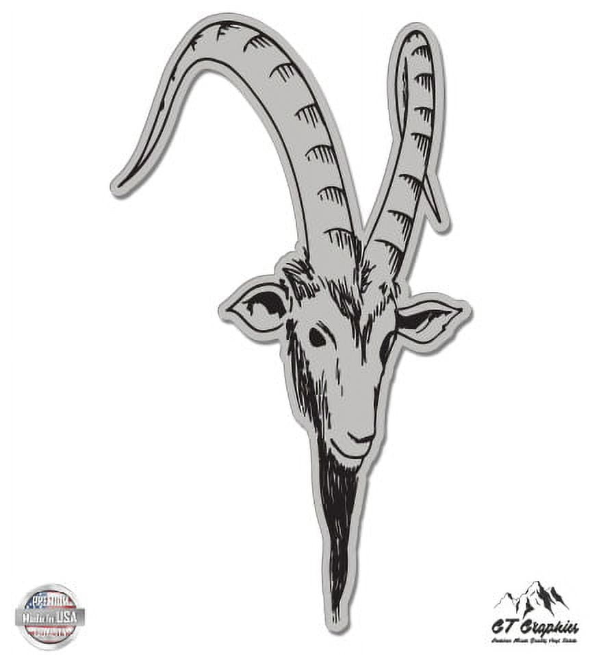 Goat - 3" Vinyl Sticker - For Car Laptop I-Pad Phone Helmet Hard Hat ...